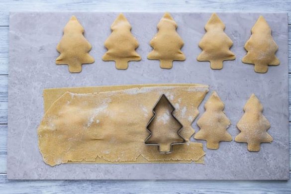 Ravioli albero di Natale al salmone - Christmas tree shaped salmon ravioli